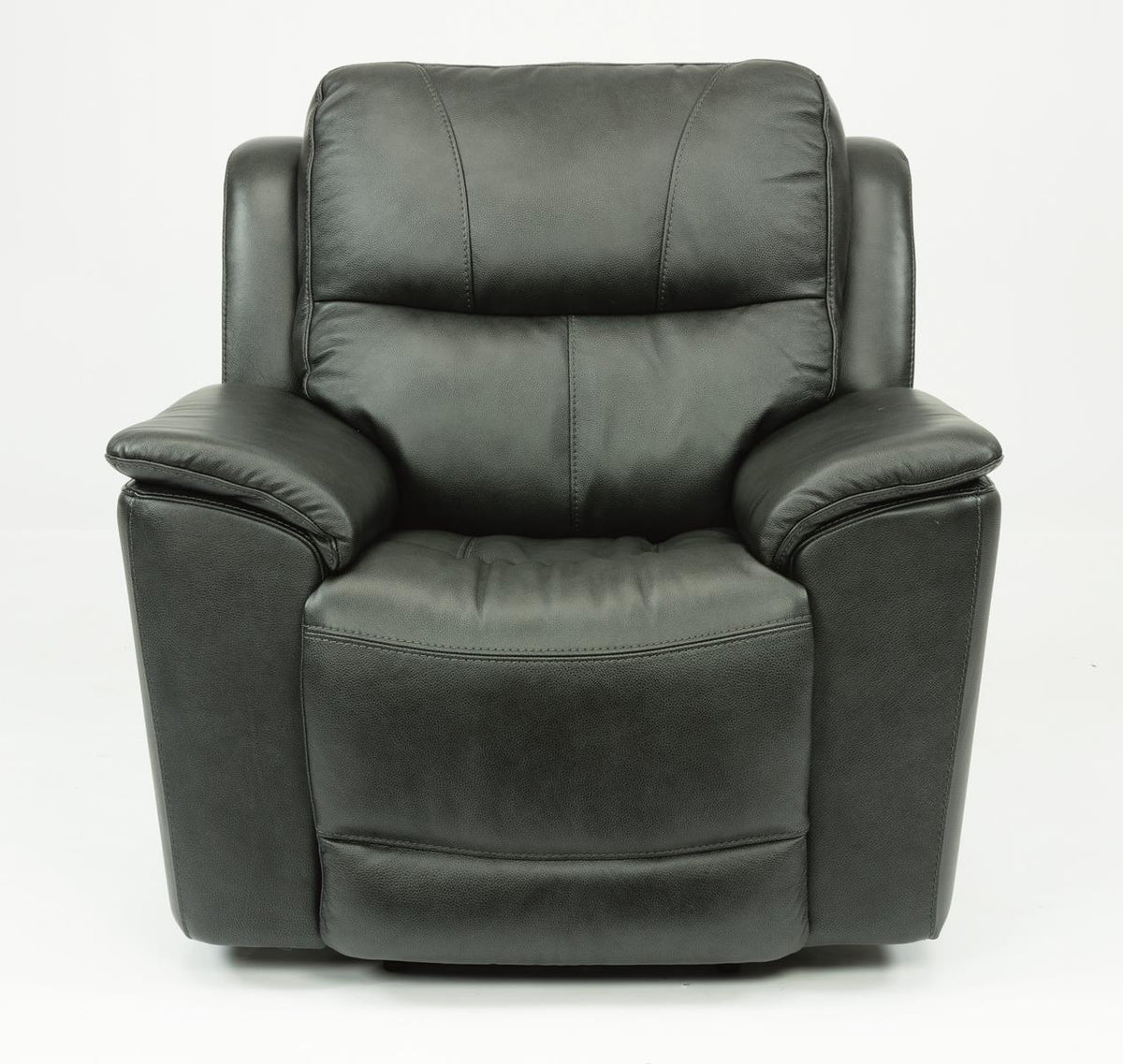Flexsteel Latitudes Cade Leather Power Recliner w/Power Headrest in Bl