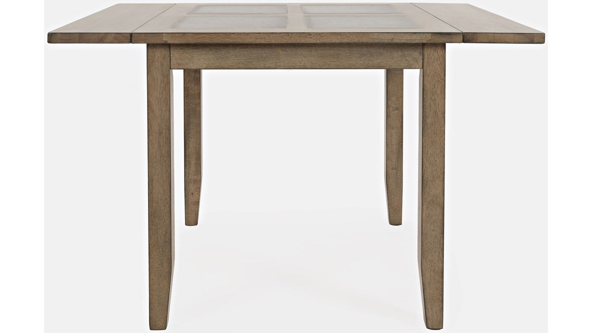 Jofran Prescott Park Dropleaf Tile Top Table in Weathered Oak | Dow ...