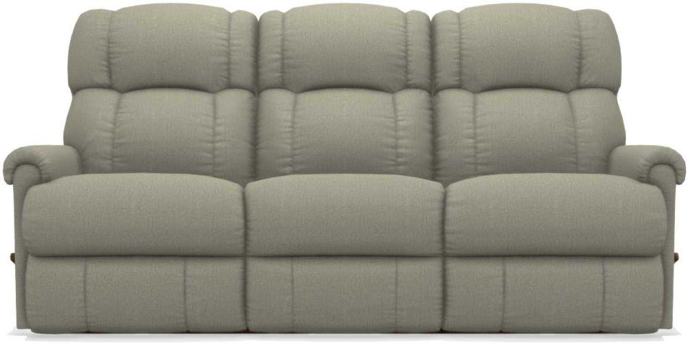 La-Z-Boy Pinnacle Reclina-Way Pewter Full Linen Reclining Sofa | Dow ...